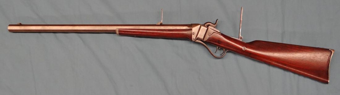 Sharps 1852 sporting rifle, .52 cal, 24" octagon barrel, set triggers ...