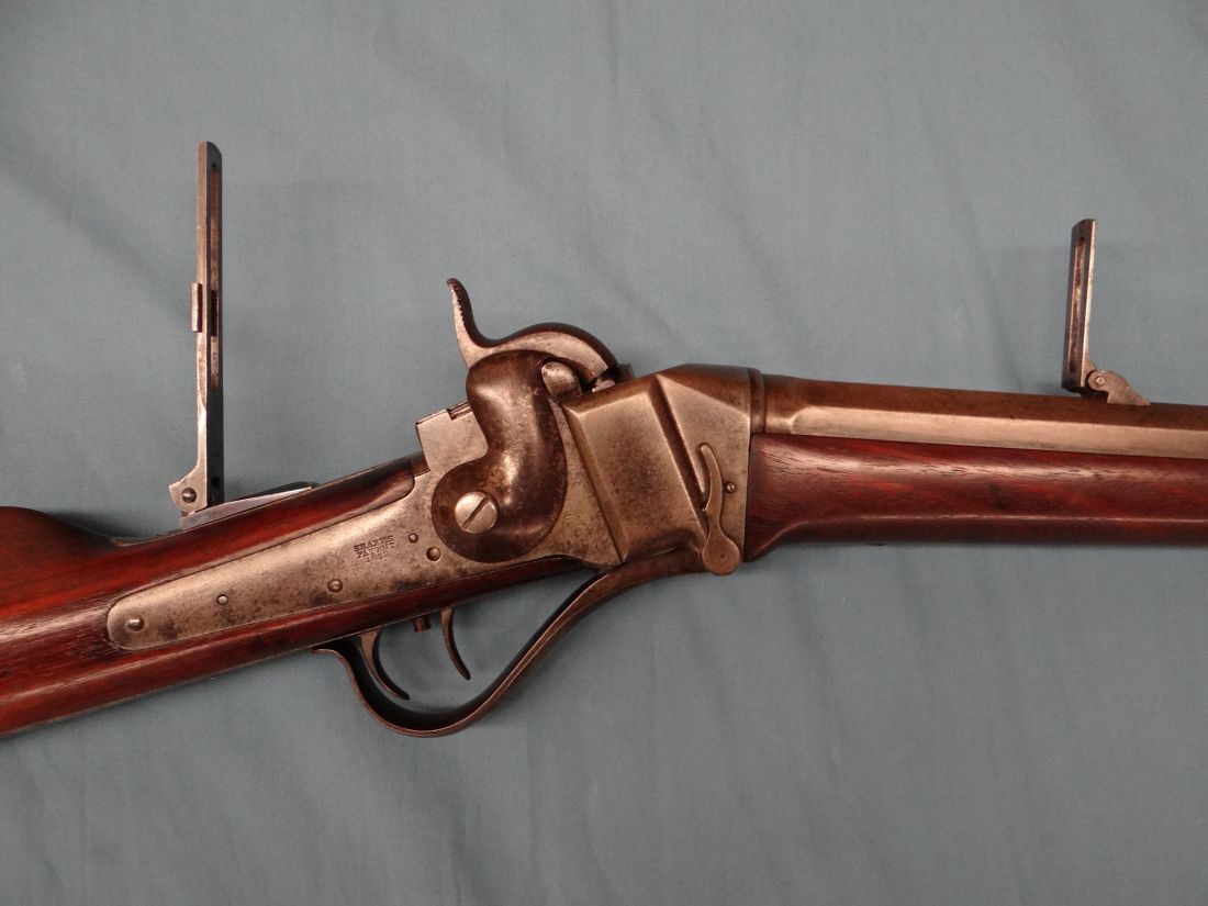 Sharps 1852 sporting rifle, .52 cal, 24" octagon barrel, set triggers ...