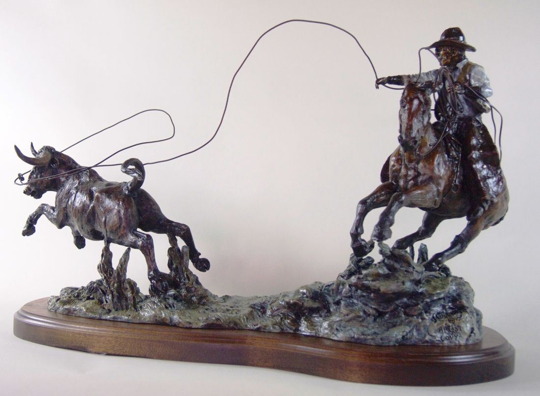 Jay Contway, bronze sculpture, Old Patch Eye, Son of Montana ...