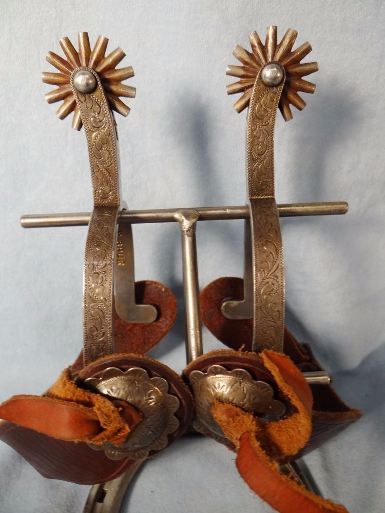 Elmer Miller silver mtd. spurs