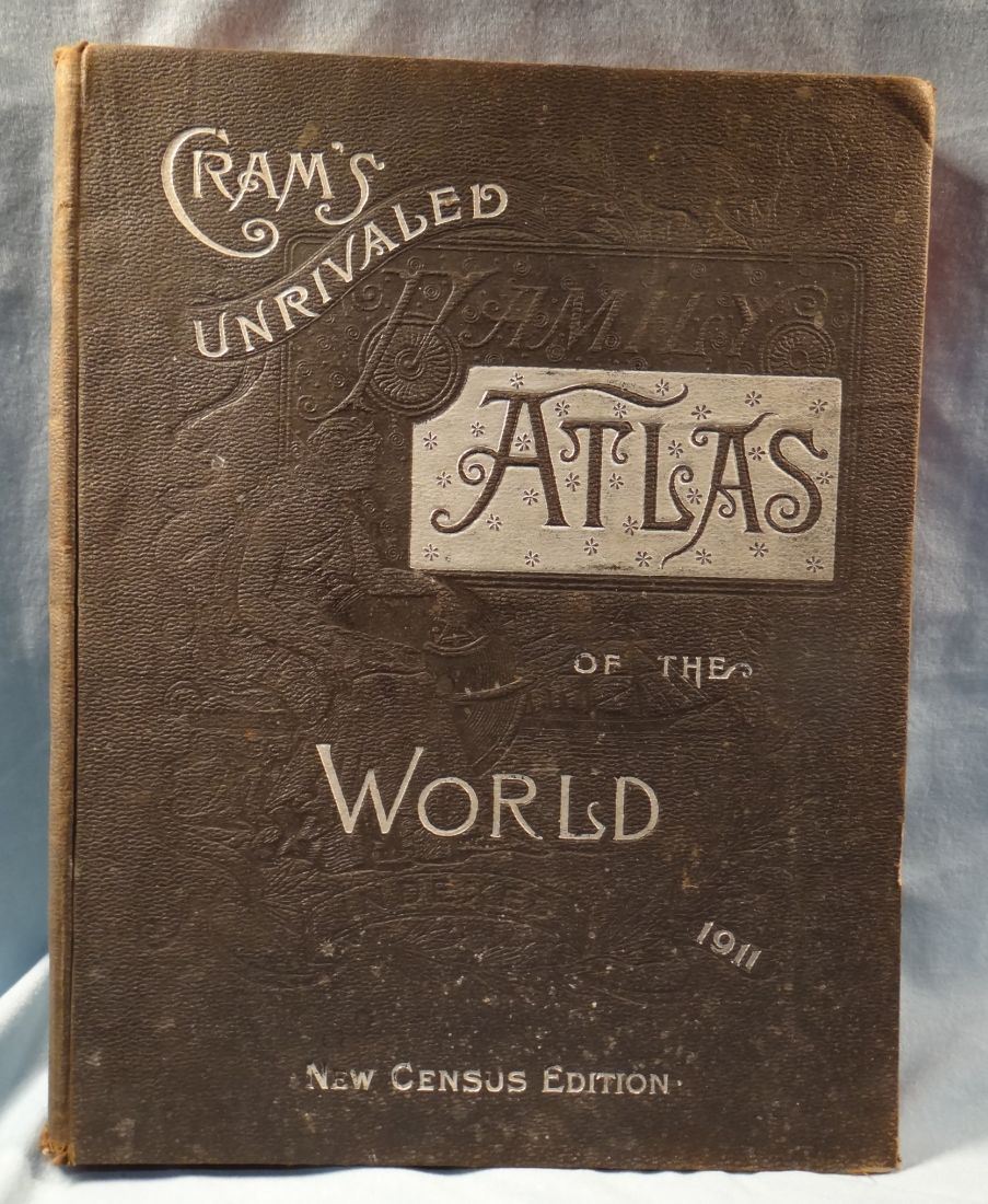 2 BOOKS: Cram, George F. Cram’s Unrivaled Atlas of the World Published ...