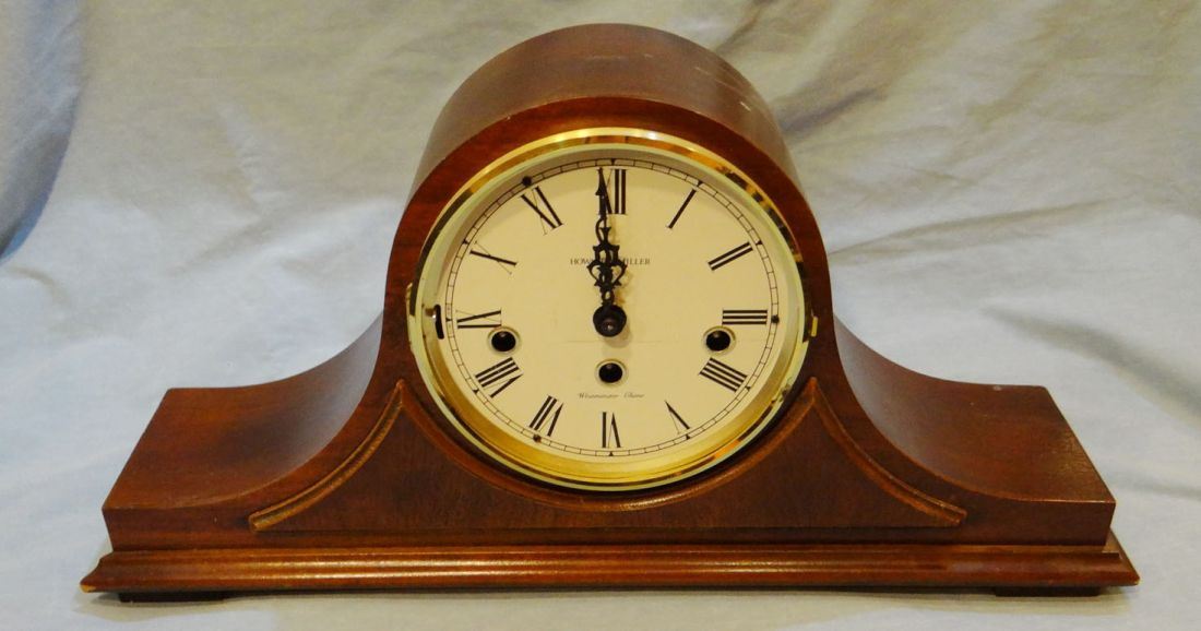 Howard Miller camel back clock w/ Westminster chime, 8 day movement ...