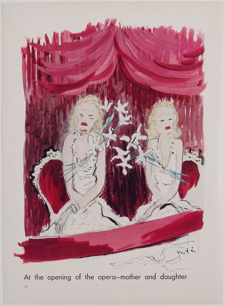 Vtg 1935 Vanity Fair Print - Artwork by Marcel Vertes