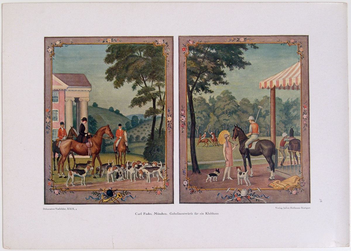 1920s Art Deco DEKORATIVE VORBILDER Print CARL FUCHS