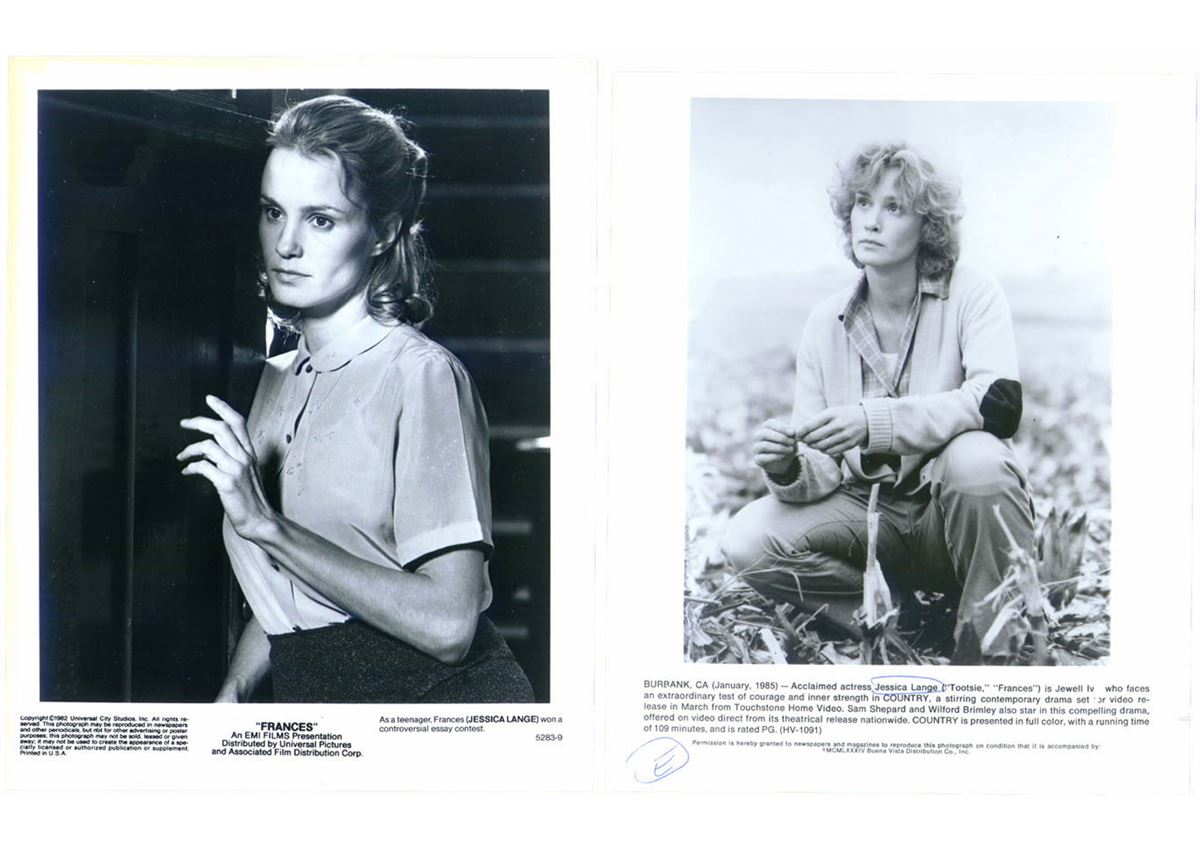 Jessica Lange Original 1980s Photos FRANCES and COUNTRY