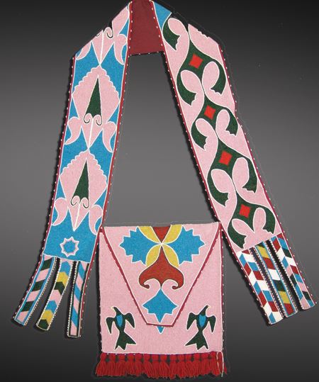 Lenape Beaded Bandolier Bag