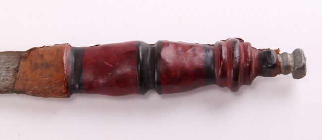 Antique African cutlass and hand-painted,