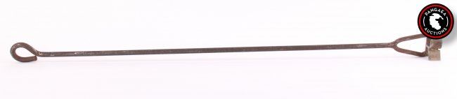 Antique branding iron rod with the letter "R". SIZE: