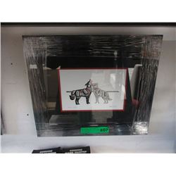 Richard Shorty framed print: "Wolves United"