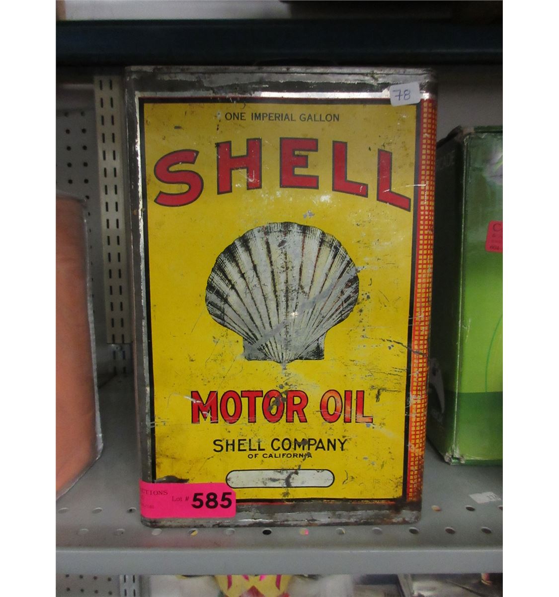 Rare - Vintage Shell Motor Oil can - 1 Gallon