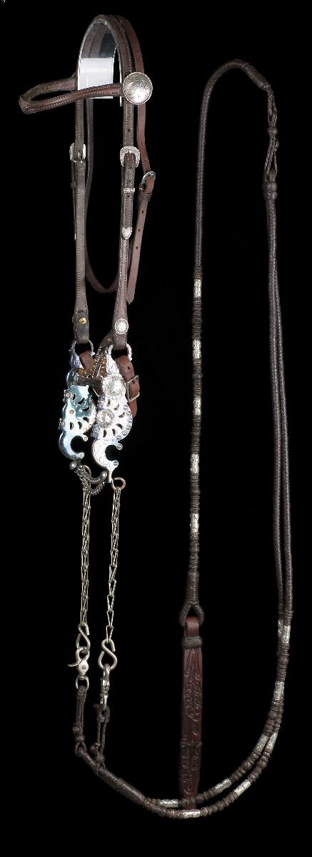 Vintage Fleming Silver Bit with Headstall