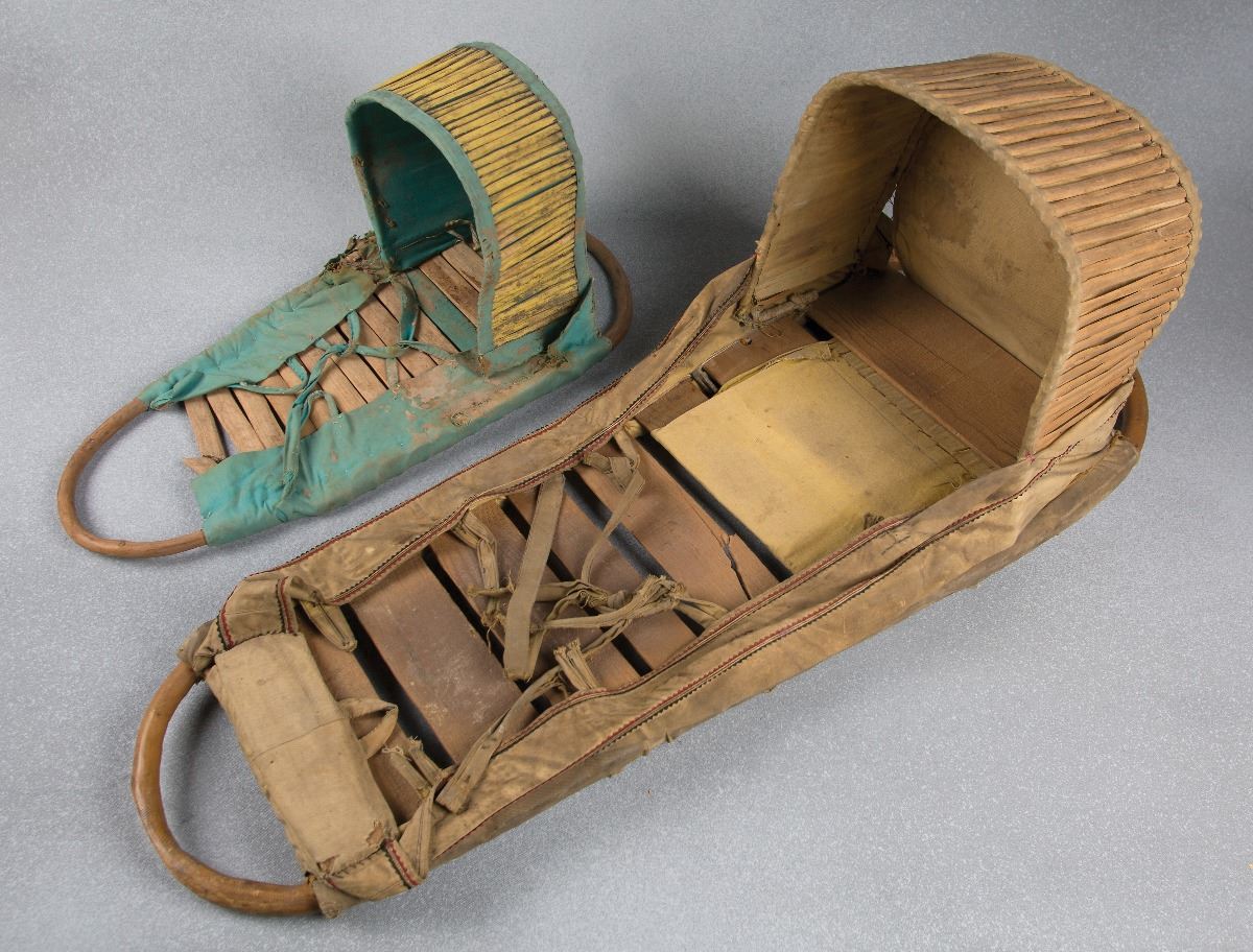 Two Apache Cradleboards