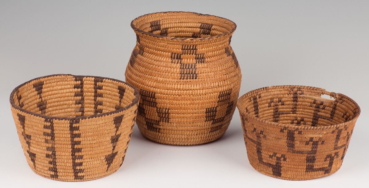 Three Pima Baskets