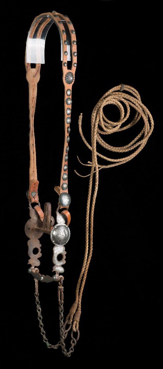 Headstall, California Bit & Rawhide Reins