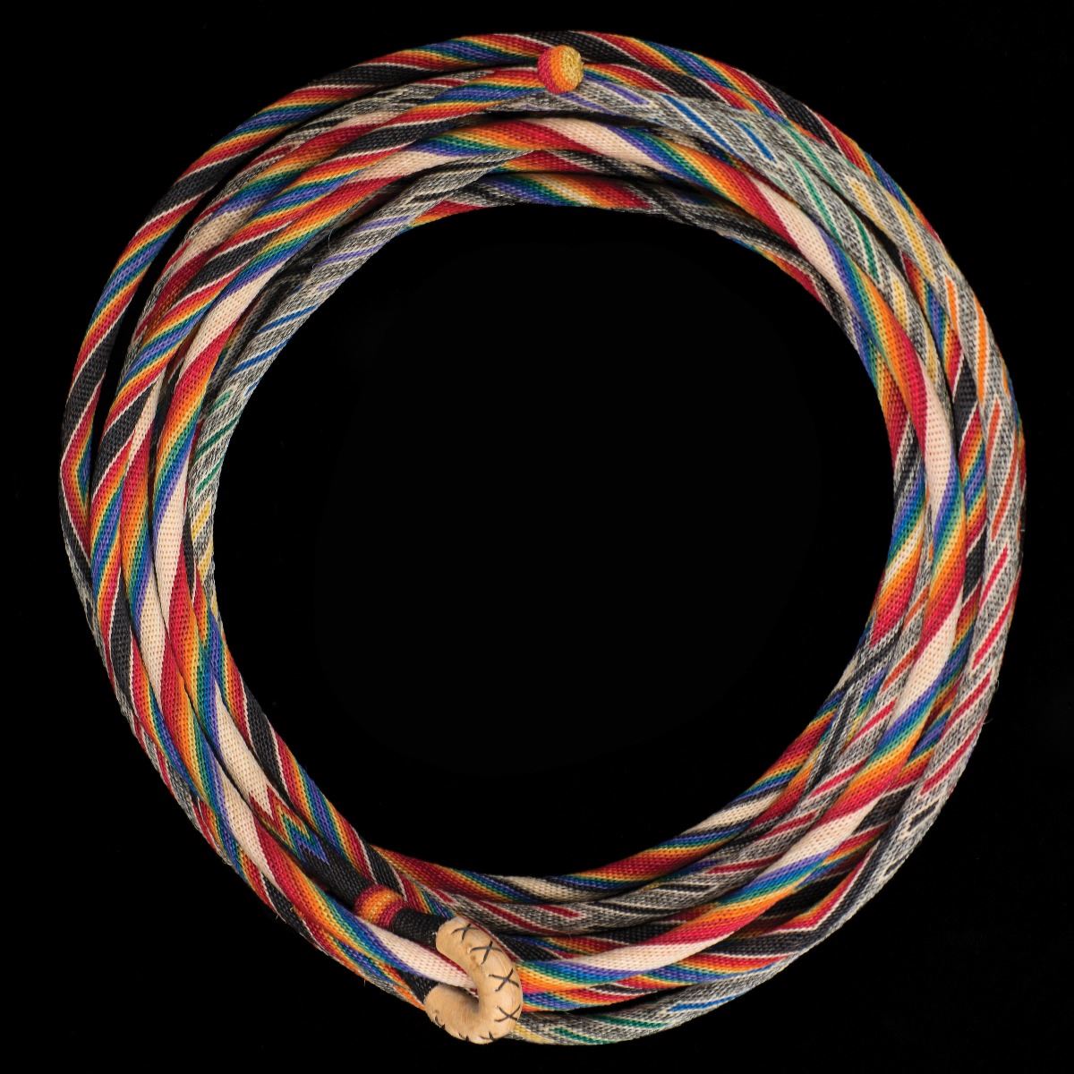 Multi-Colored Hitched Horsehair Rope