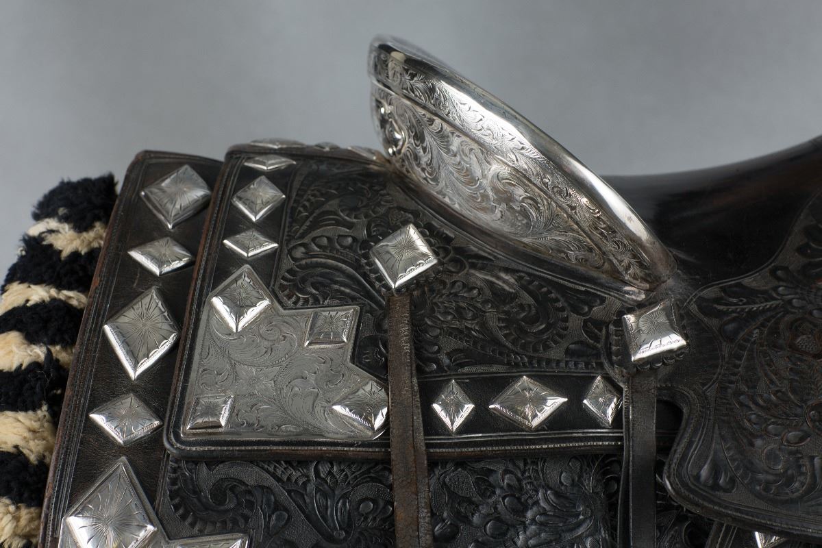 Historic Silver Saddle and Accessories