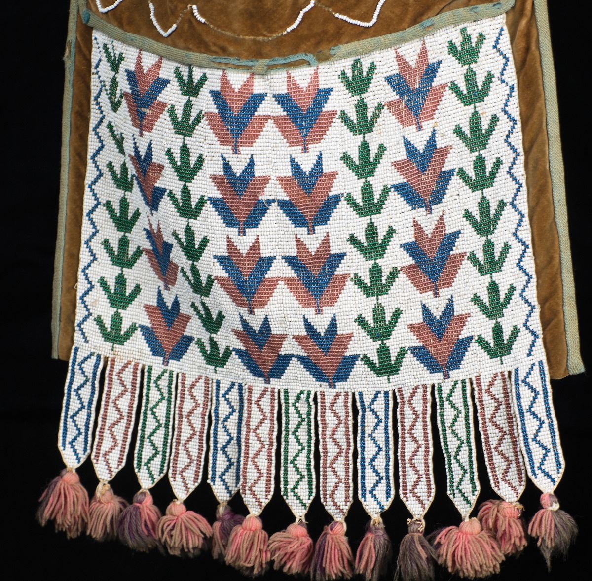 Menominee Beaded Bandolier Bag