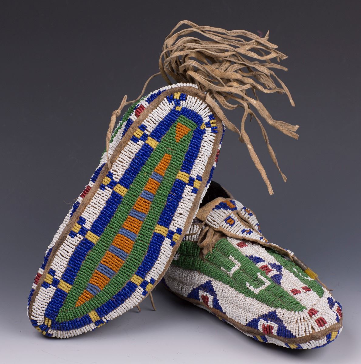 Sioux Fully Beaded Moccasins