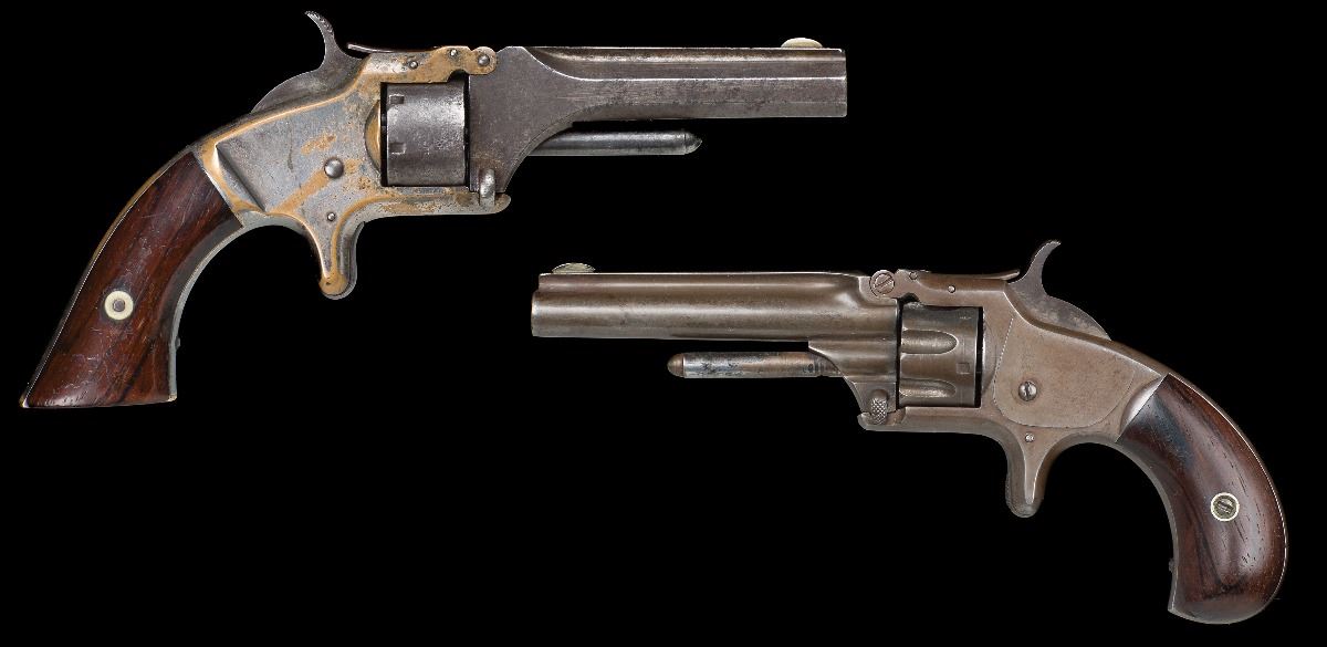 Two Smith & Wesson Tip-Up Revolvers