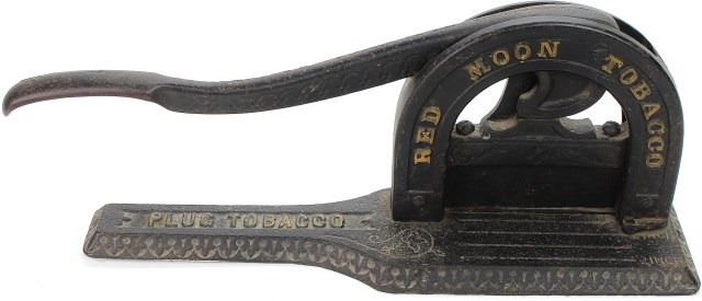 Antique counter top cigar plug tobacco cutter