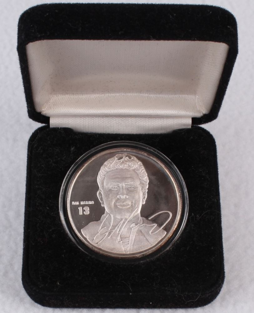 Dan Marino LE Dolphins Silver Coin from Highland Mint in Case