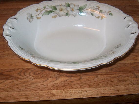Vintage Dinnerware Embassy China Vegetable Bowl, Dogwoo