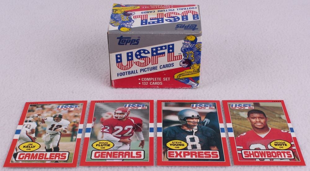 Complete Set of (132) 1985 Topps USFL Football Cards with #65 Steve ...