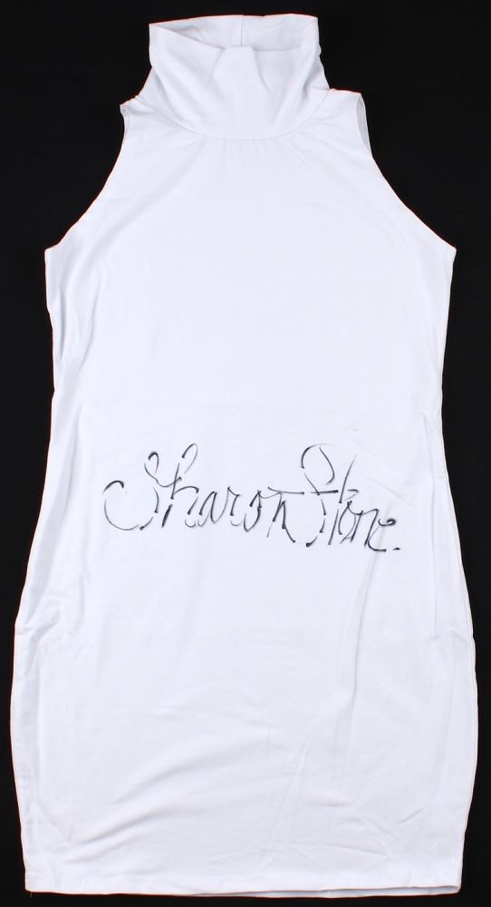 Sharon Stone Signed "Basic Instinct" Replica Dress (PSA COA)
