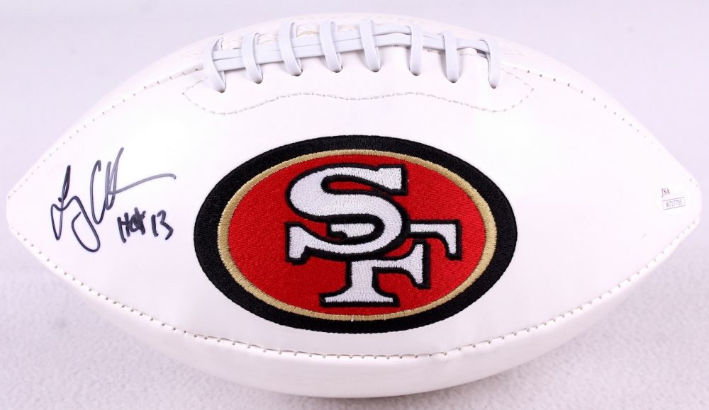 Larry Allen Signed 49ers Logo Football (JSA)