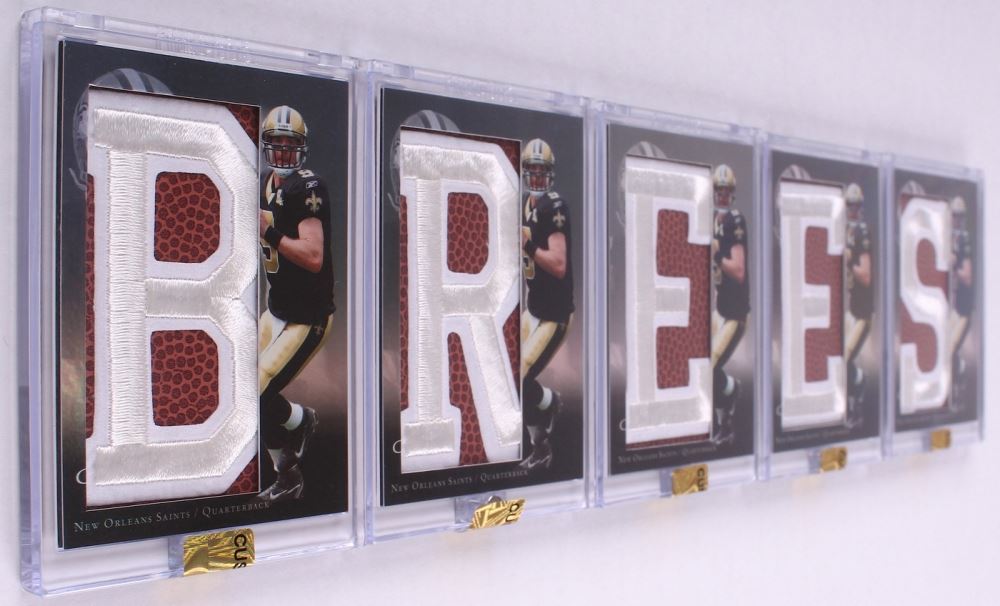 Drew Brees Saints Custom 3D Art "BREES" Name Patch Cards Complete Set ...