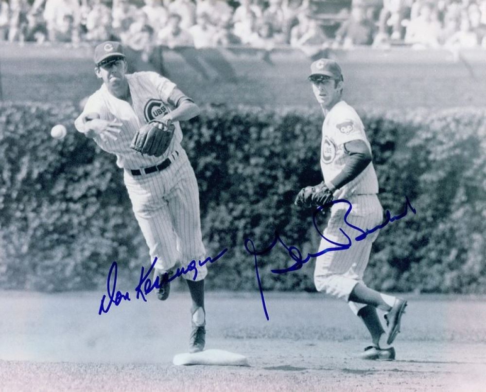 Don Kessinger & Glenn Beckert Signed Cubs 8x10 Photo (SOP COA)