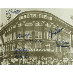 Ebbets Field Dodgers 11x14 Photo Signed by (9) with Dick Williams ...
