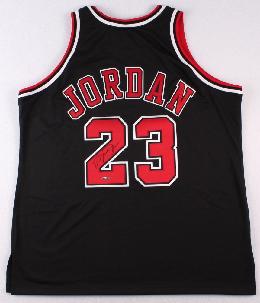 Michael Jordan Signed Mitchell & Ness Authentic Bulls Jersey (UDA COA)