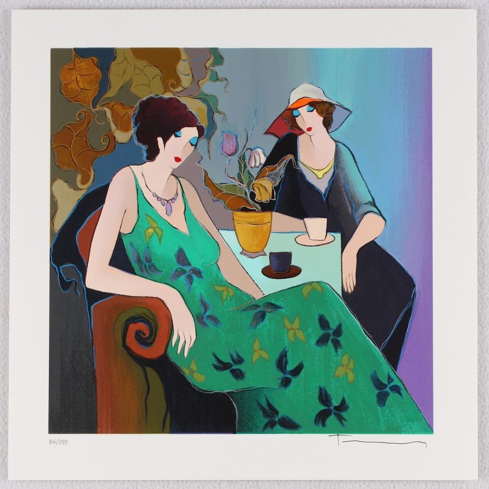 Itzchak Tarkay Signed LE "Influential" 13x13 Serigraph (Gallery COA ...