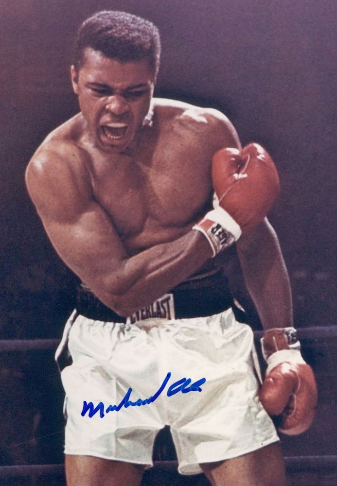 Muhammad Ali Signed Iconic "Ali over Liston" 8x10 Photo (JSA ALOA)