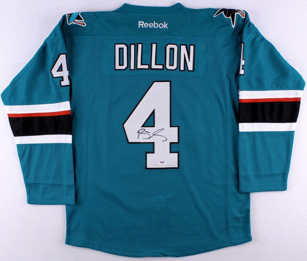 Brenden Dillon Signed Sharks Jersey (PSA COA)