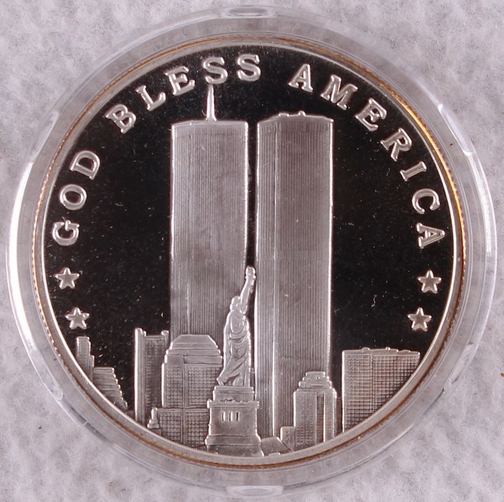 September 11, 2001 World Trade Center Commemorative Silver Coin