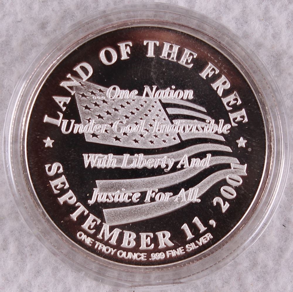 September 11, 2001 World Trade Center Commemorative Silver Coin