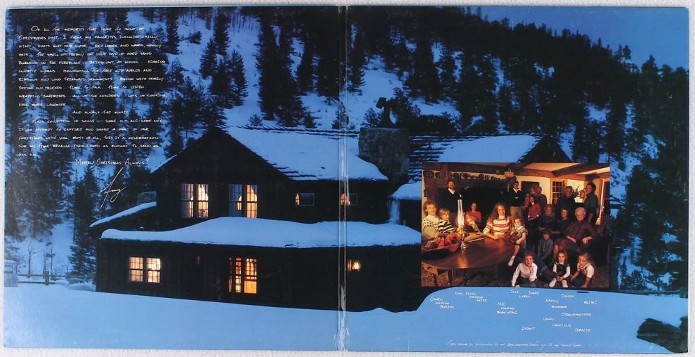 Amy Grant Signed "A Christmas Album" Record Album Cover (JSA COA)