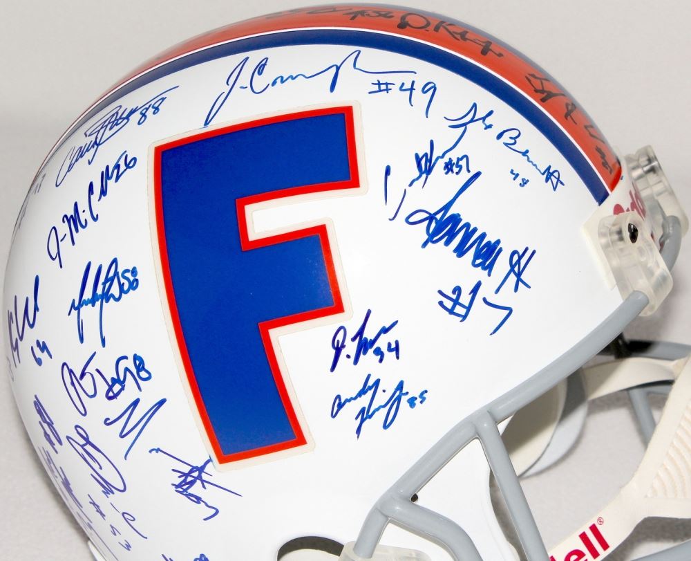 Team-Signed 2006 Florida Gators Full-Size Helmet with (42) Signatures ...