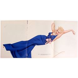 1940s WWII PETTY GIRL Three-Page Esquire Pin-Up