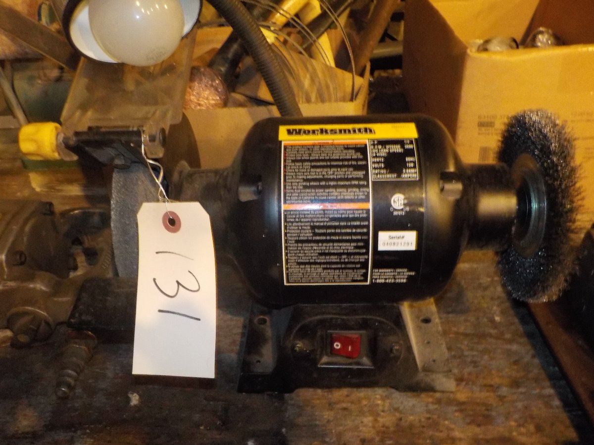 WORKSMITH D/E ELEC BENCH GRINDER