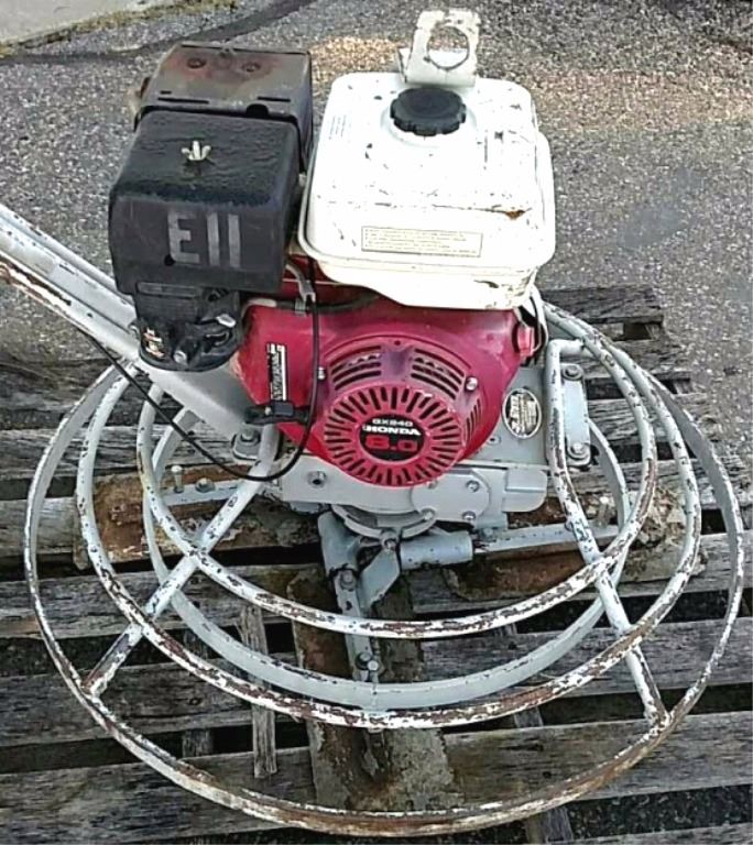 Stone 36" power trowel 8hp Honda
