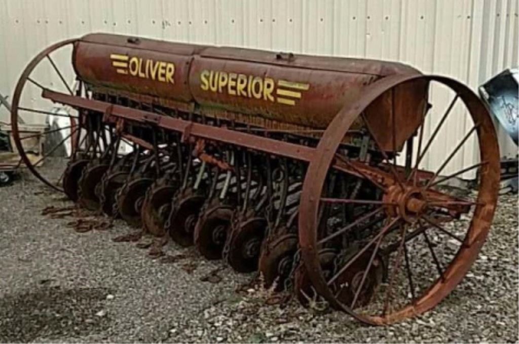Oliver superior antique Seeder.