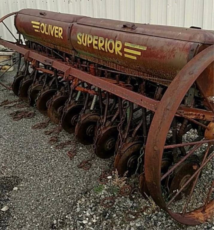 Oliver superior antique Seeder.