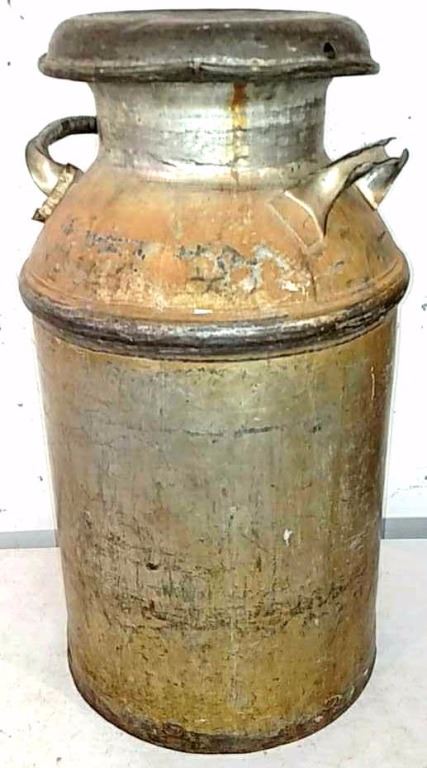 Antique milk container 25" tall