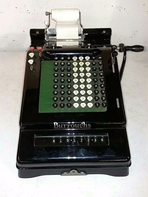 Vintage Burroughs adding machine