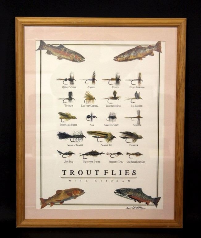 Mike Stidham Trout Flies Print