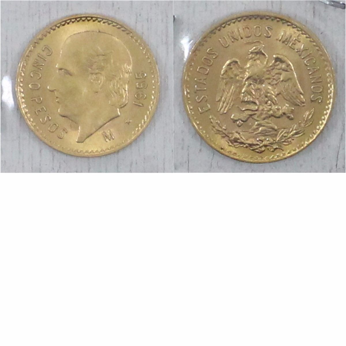 1955 Mexico 5 Pesos Gold Coin This Coin Weighs 4 1666 Grams And 1955-mexico-5-pesos-gold-coin-this-coin-weighs-4-1666-grams-and