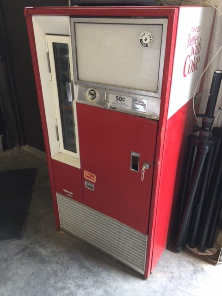 Vendo 63 Coca-cola Vending Machine Bottles, Model: H63c, Sn: 401041956